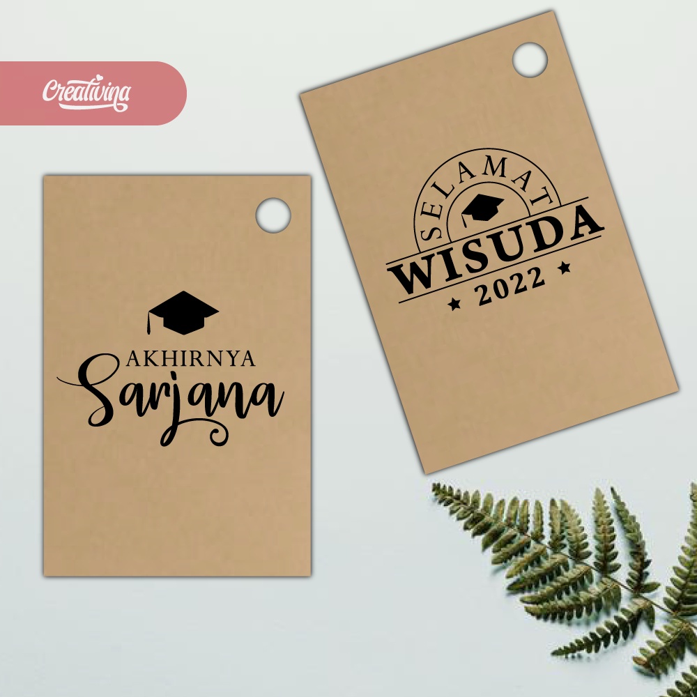 Jual Hang Tag Happy Graduation Selamat Wisuda Handmade Kertas Kraft ...