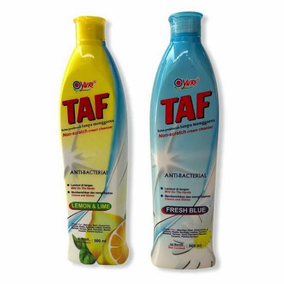 Jual Yuri TAF Cream Cleanser Anti Bacterial Fresh Blue & Lemon Lime 500 ...
