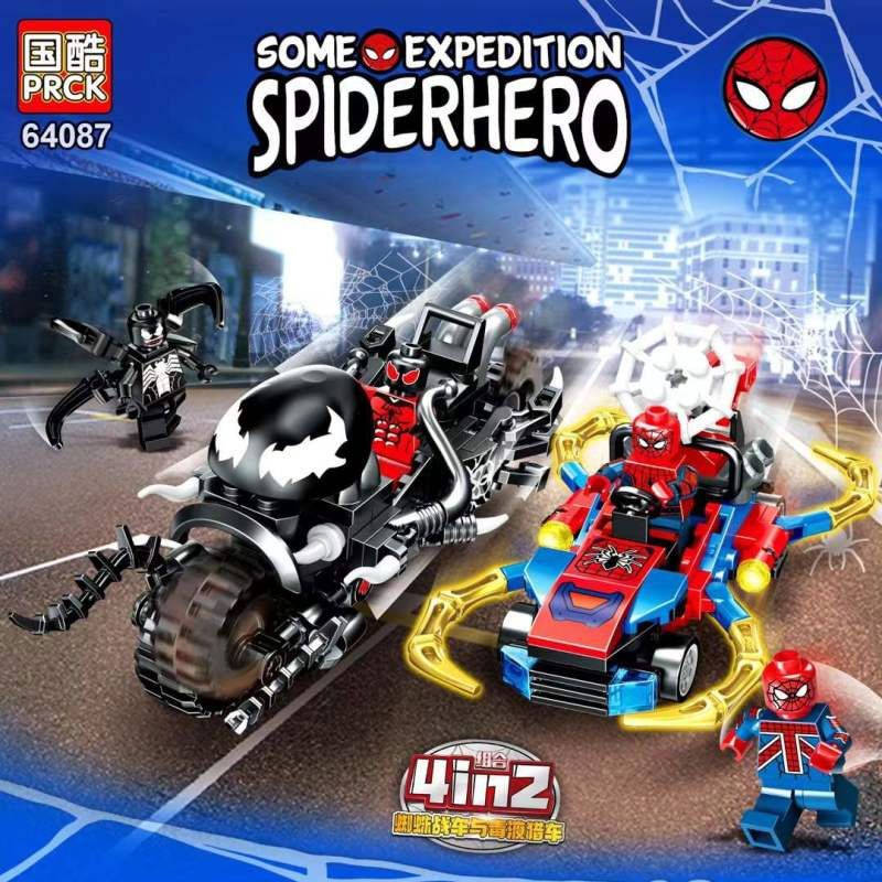 Jual mainan lego spiderman + mobil vehicle 64087 super hero marvel ...
