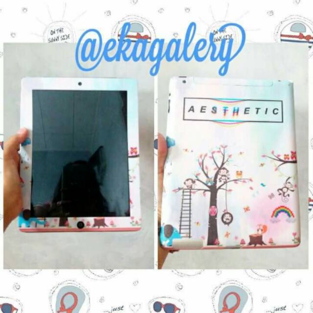 Jual Garskin/stiker tablet hp laminasi lengkap bisa custom gambar bebas ...