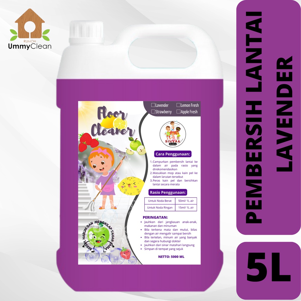 Jual Sabun Pel Pembersih Lantai/ FLOOR CLEANER - 5 LITER (INSTANT ...