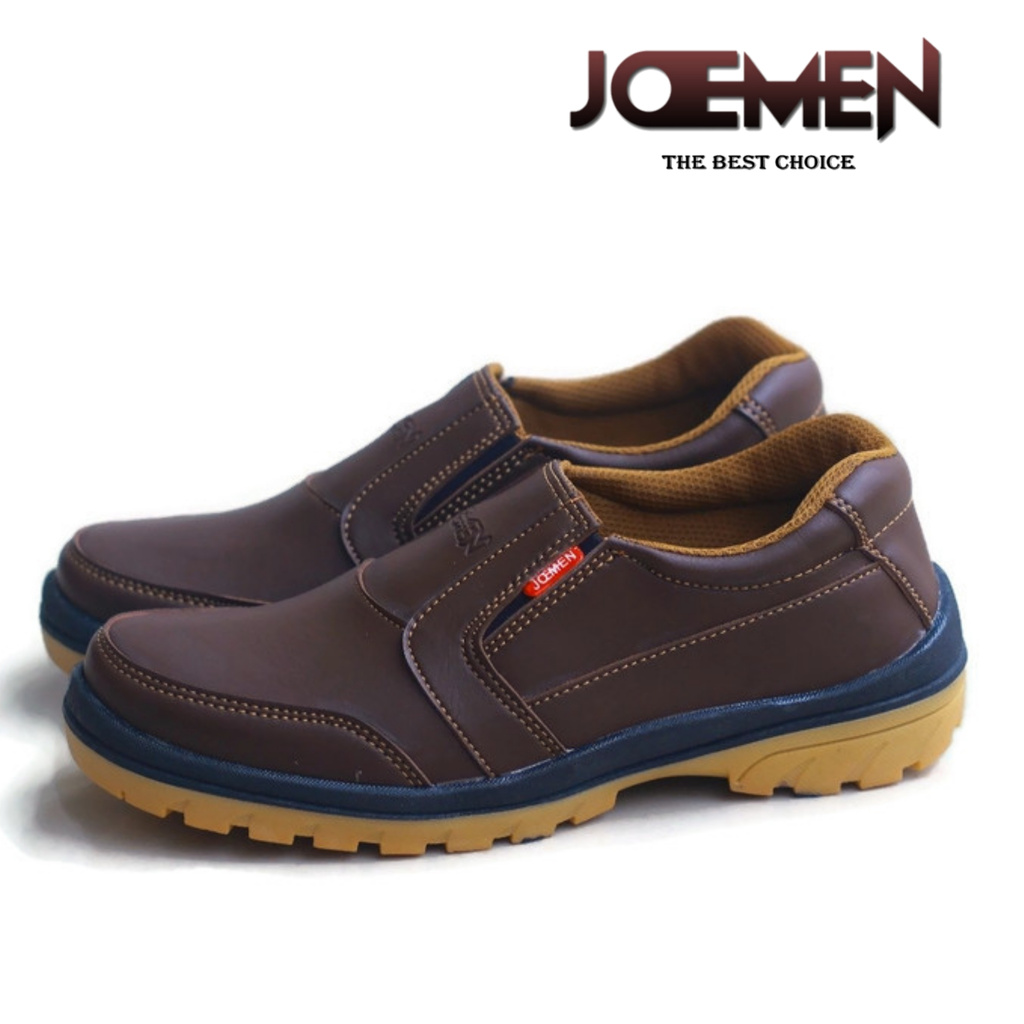 Jual Sepatu Pria Sepatu Kulit Slip On Kasual Kerja Joemen J40 | Shopee Indonesia