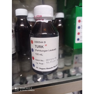 Jual LARUTAN TURK 100ML INDOREAGEN(Penghitung Leukosit) | Shopee Indonesia