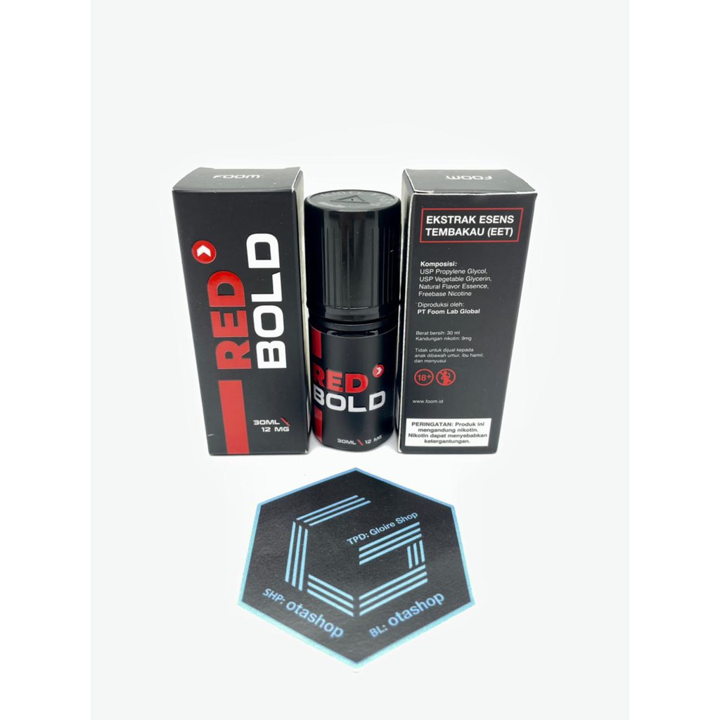 Jual Salt Nic -- Foom RED BOLD 30ml 9mg 12mg liquid pod pods Cigarette ...