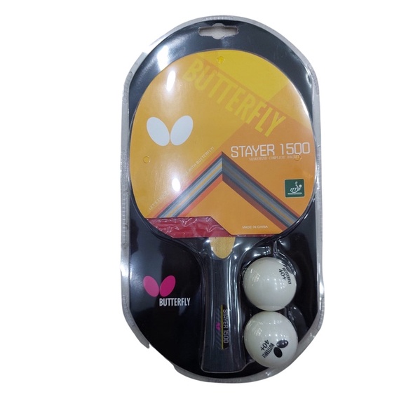 Jual Bat Ping Pong / Bet Tenis Meja Butterfly Stayer 1500 ORIGINAL Indonesia|Shopee Indonesia