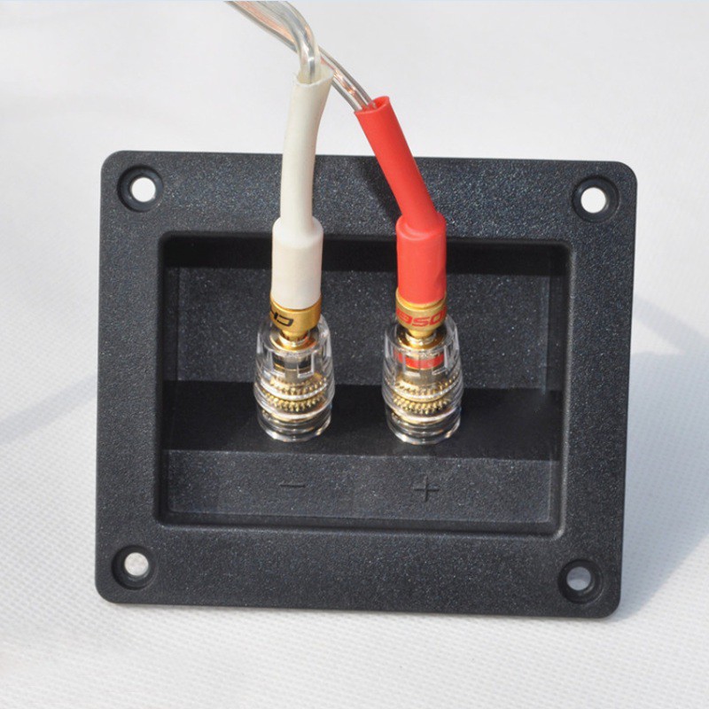 Jual Two Speakers Junction Box Audio Cable Connector Audio Wiring Panel ...