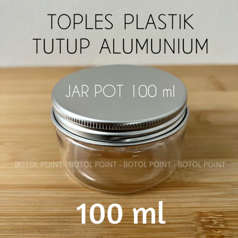 Jual Toples Plastik 100 ml - Jar Plastik 100 ml - Jar Pot 100 ml - Pot ...