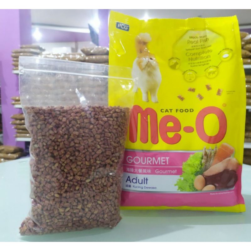 Jual Makanan Kucing Meo Gourmet 1000gr/1kg cat food adult | Shopee ...