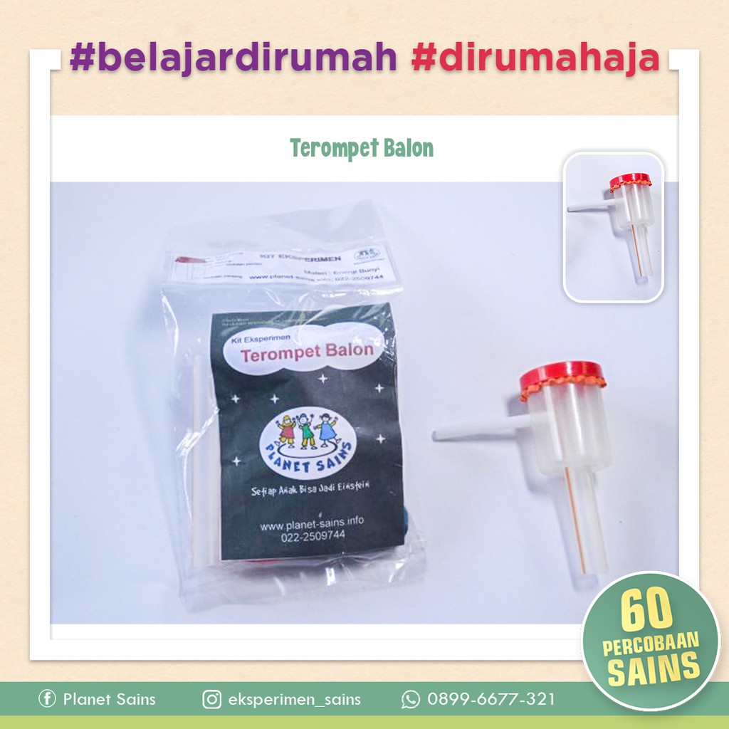 TEROMPET BALON - Mainan Anak SD - Eksperimen Sains #dirumahaja | Shopee ...