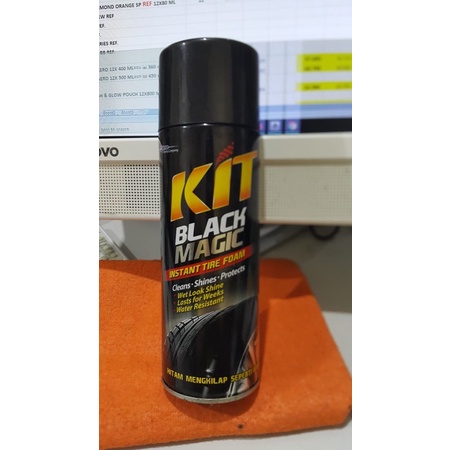 Jual KIT BLACK MAGIC SPRAY Pengkilat Ban Mobil Instan 360ml | Shopee ...