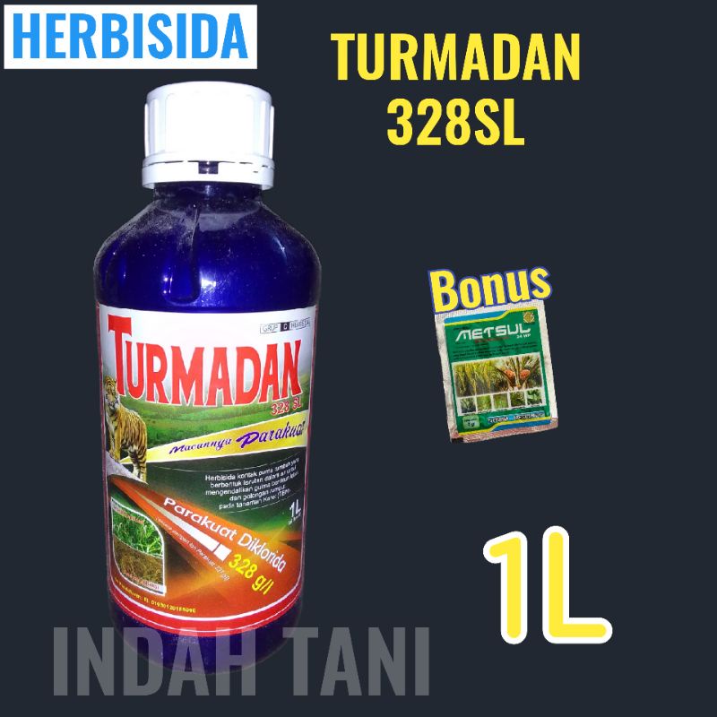 Jual HERBISIDA PARAKUAT TURMADAN 328SL, RACUN RUMPUT KONTAK | Shopee ...