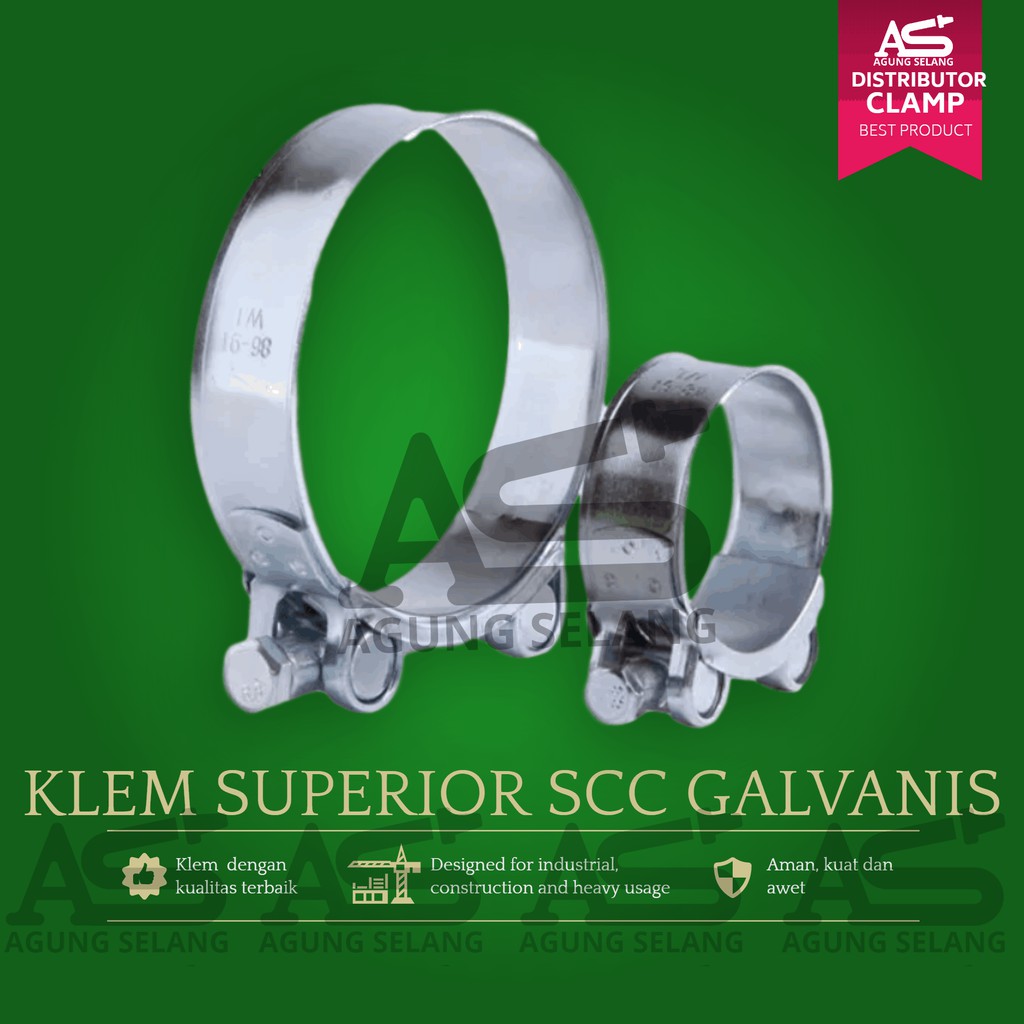 Jual Klem Superior 104 - 112 Heavy Duty Clamp SCC Besi Steel Croom T ...