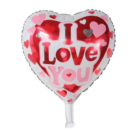Jual Balon Foil I Love You / Happy Valentine Hati Motif 45 cm Indonesia ...