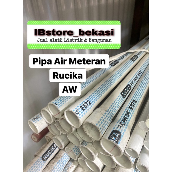 Jual Pipa Rucika AW 3/4 Meteran 100cm | Paralon air Pvc Potongan ...