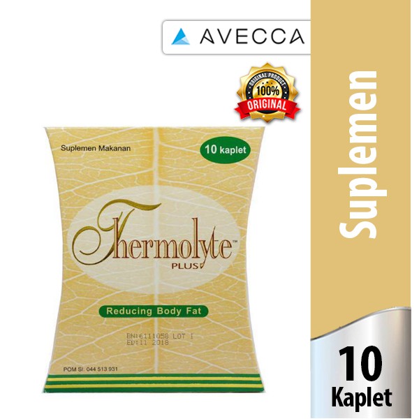 Thermolyte Plus 10 Kaplet / Pelangsing / Pelangsing Herbal | Shopee ...