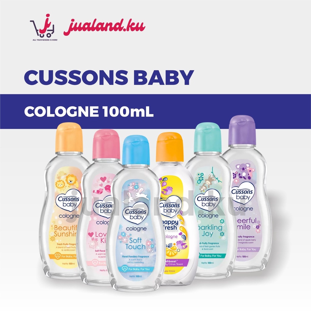 Jual Cussons Baby Cologne Cheerful Smile / Soft Touch / Lovely Kiss ...