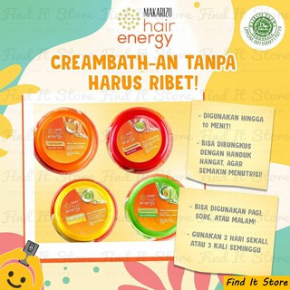 Jual Makarizo Hair Energy Hair & Scalp Creambath Fibertherapy 500gr ...