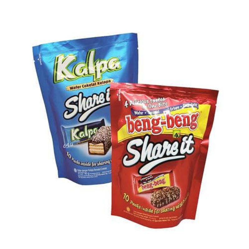 Jual Cokelat Beng Beng Share It dan Kalpa Wafer Coklat Kelapa Crispy ...