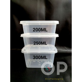 Jual Thinwall Rectangle Thinwall 200ml 250ml 300ml 500ml 650ml 750ml 1000ml/ kotak makan plastik ...