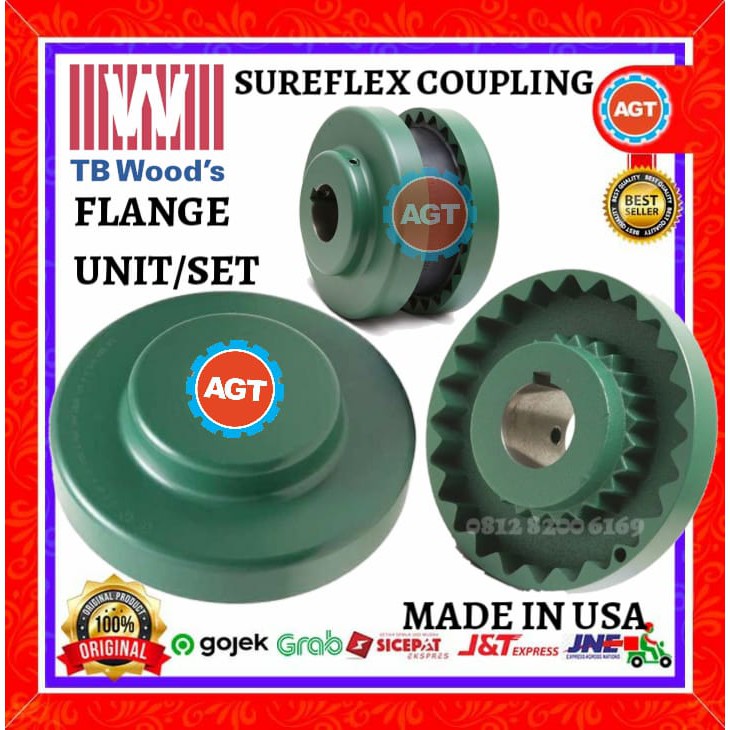 Jual SUREFLEX COUPLING TB WOODS 8S FLANGE SET MAX BORE 60MM FLANGE ONLY ...