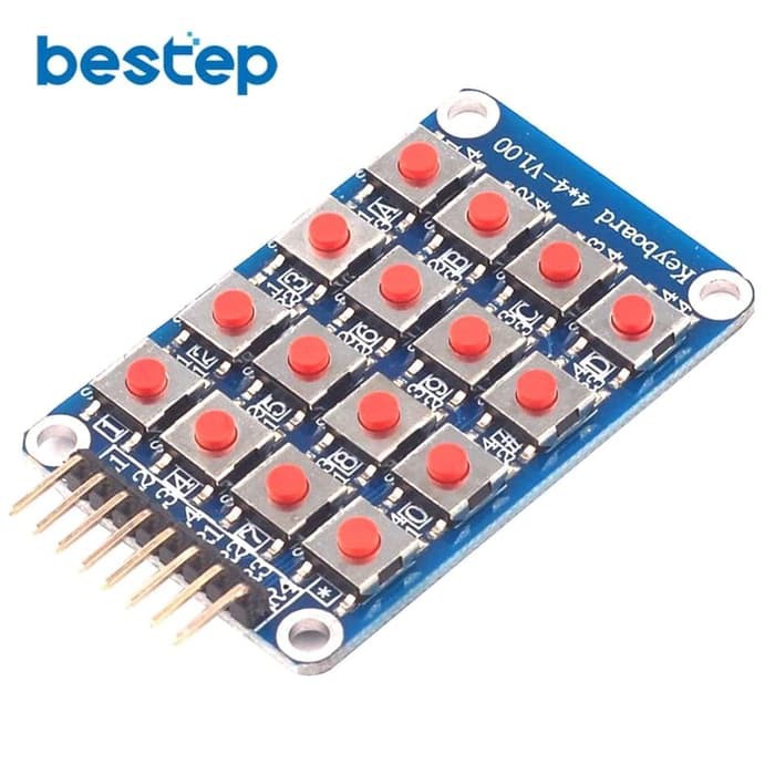 Jual 4x4 Matrix Keypad Push Button 16 Key Tombol Keyboard Module Arduino Indonesiashopee Indonesia