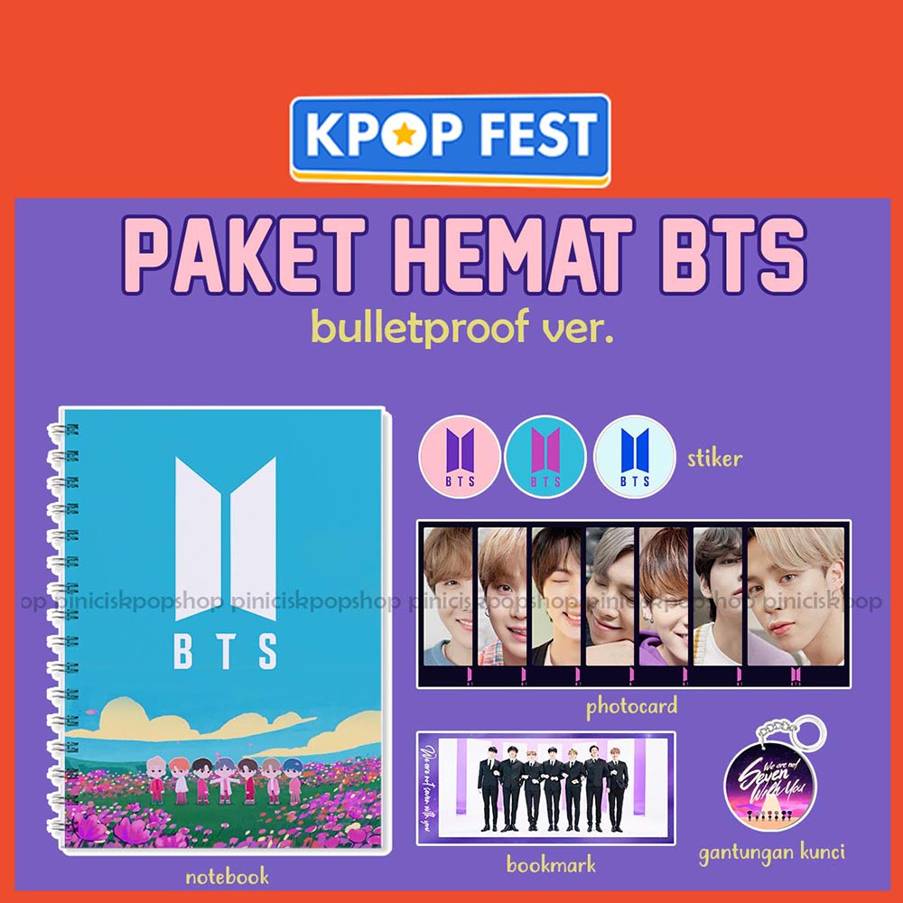 Jual PAKET HEMAT KPOP BTS bulletproof ver. MURAH ( COD / bayar ditempat ...