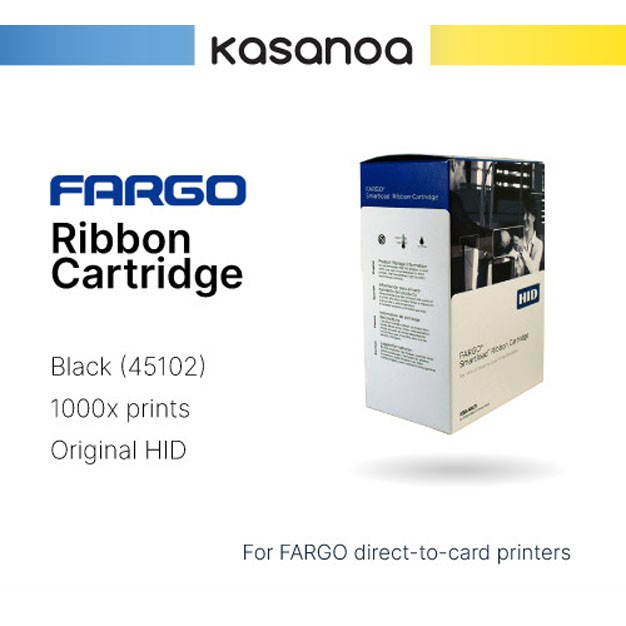 Jual Ribbon ID Card Printer Fargo DTC1250 Black – Hitam (45102 ...