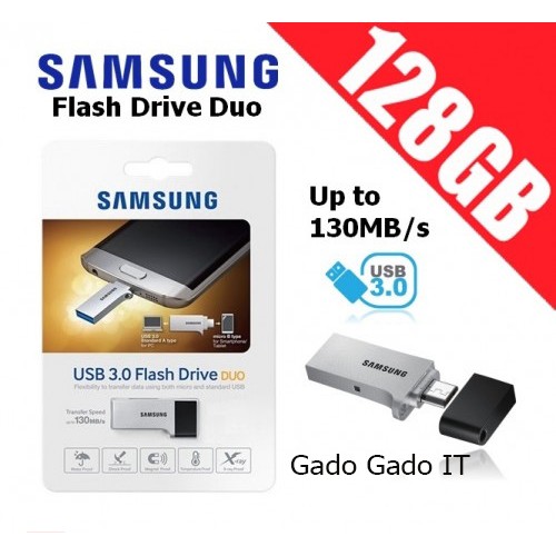 Jual USB OTG Flashdisk SAMSUNG Dual Flash Drive Duo USB 3.0 128GB 150MB ...