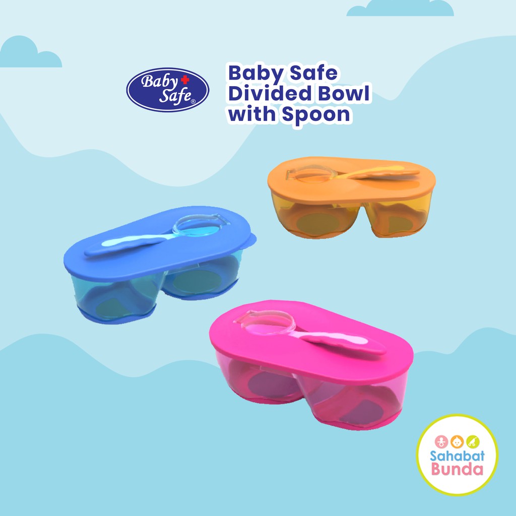 BABY SAFE Divided Bowl with Spoon Mangkok Box Tempat Makan BabySafe ...
