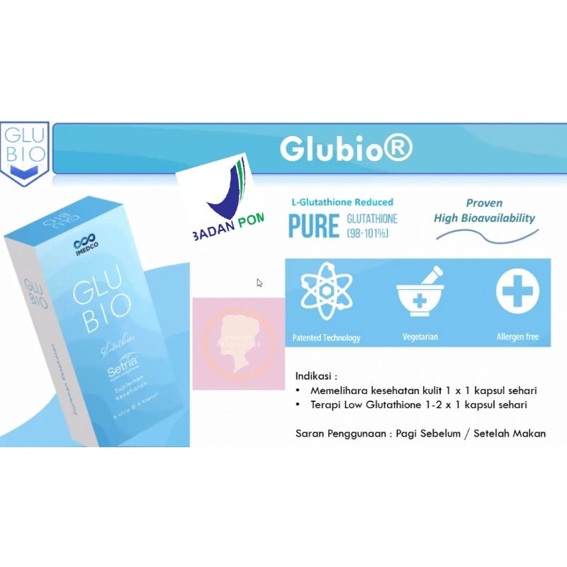 Jual Glubio Glutathione 500 mg Indonesia|Shopee Indonesia
