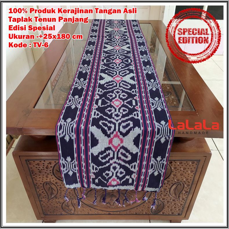 Jual Taplak Meja Tamu Panjang Minimalis Table Runner Bahan Tenun Etnik ...