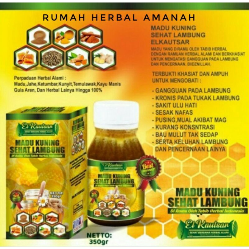 Jual Madu Kuning Madu Sehat Lambung Maag Kronis Gerg El Kautsar ...