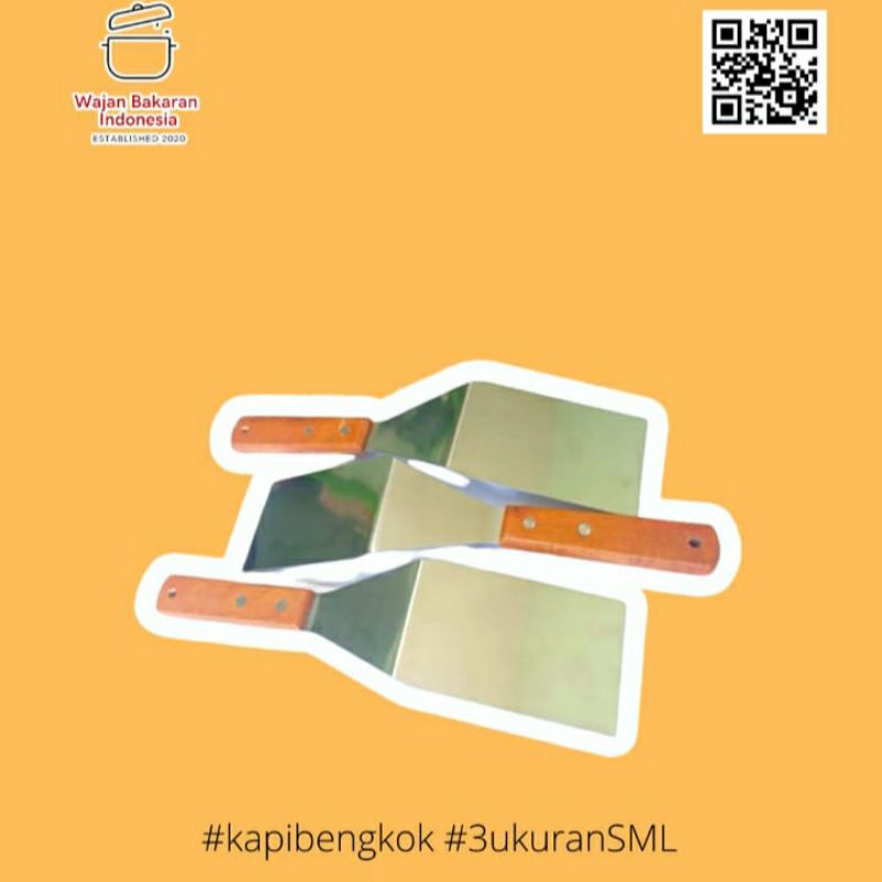 Jual Spatula / Kapi Roti Bakar, Pizza, Burger / Kapi Bengkok S M L ...