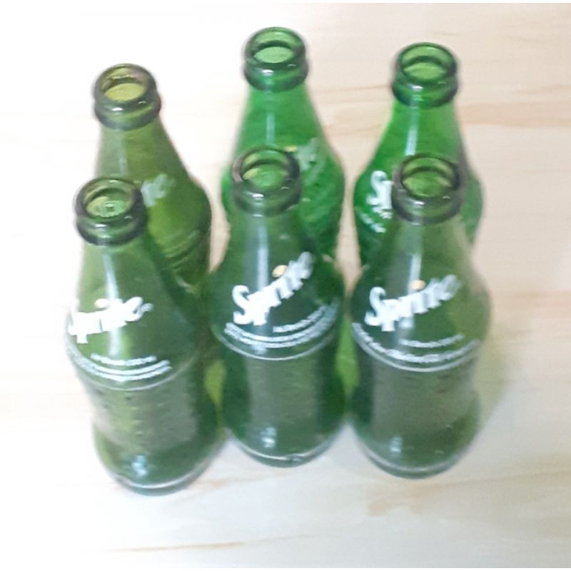 Jual Botol kaca kosong botol koleksi sprite 200 ml Indonesia|Shopee ...