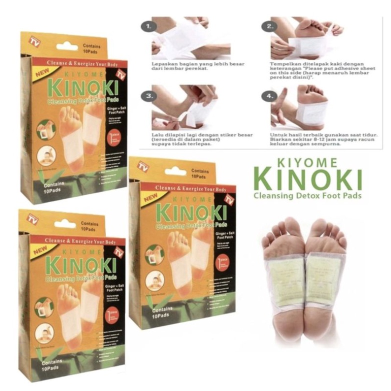 Jual Koyo Kaki Detox Kinoki Gold Emas ORIGINAL 1 box isi 10 sachet ...