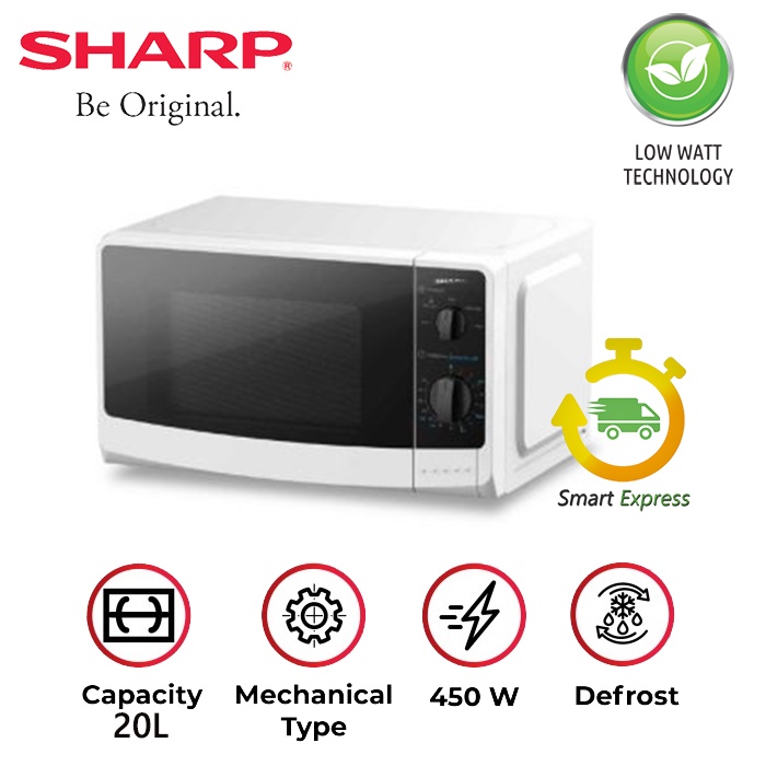 Jual MICROWAVE SHARP R220MAWH / R220MA-WH - (20 LITER) | Shopee Indonesia