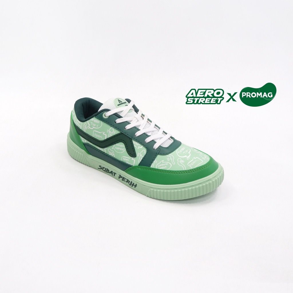 Jual Aerostreet x Promag Sobat Perih Mint Hijau Hijau Tua - Sepatu ...