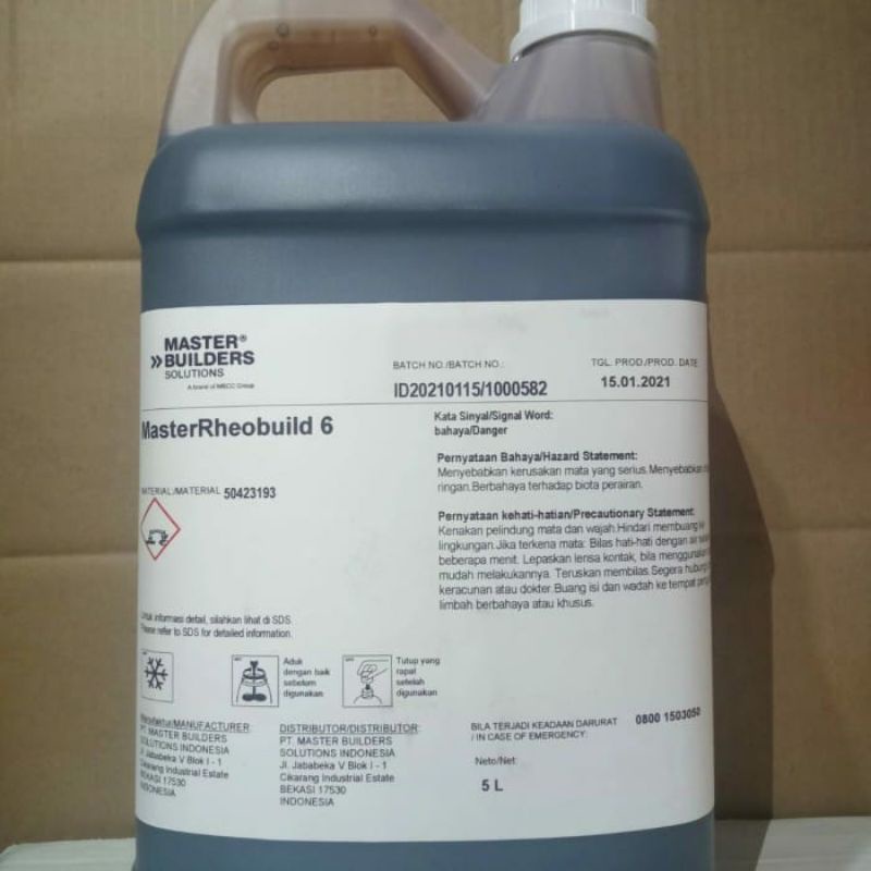 Jual Master Rheobuild 6 isi 5 ltr | Shopee Indonesia