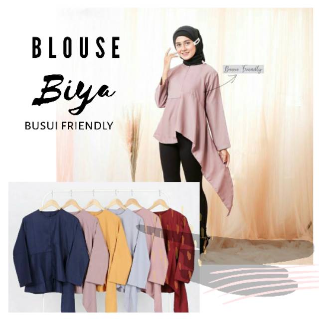 Jual BIYA BLOUSE BUSUI FRIENDLY | BAJU ATASAN BUSUI BAJU KERJA BUSUI ...