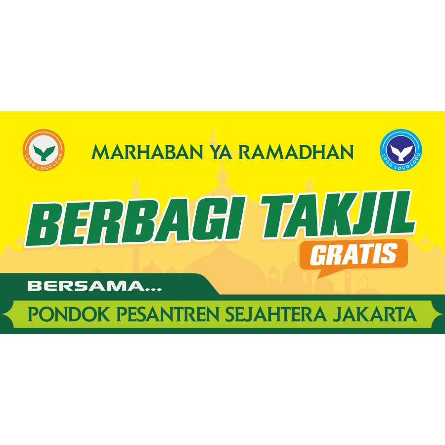 Jual Spanduk Banner Takjil Gratis Ukuran 200x100cm Indonesia|Shopee ...