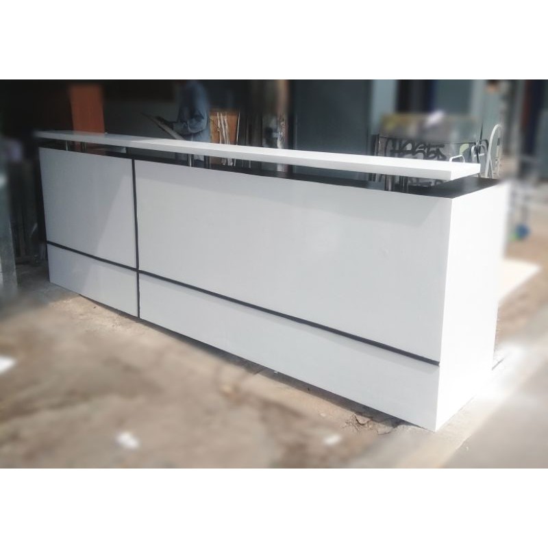 Jual Meja Resepsionis Meja Counter Meja Front Office Furniture Custom ...
