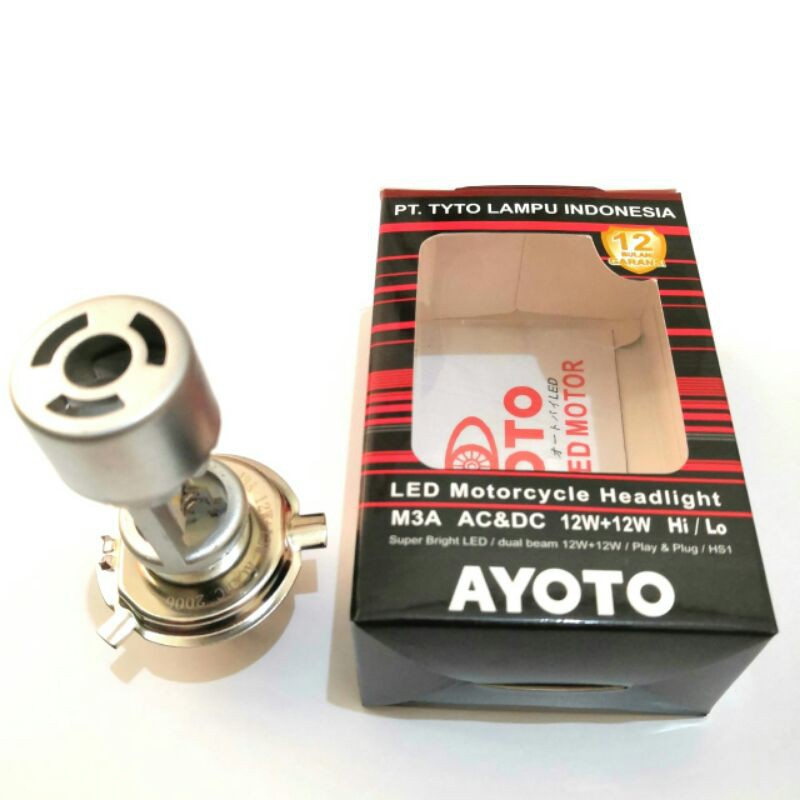 Jual Bohlam Lampu Depan Led Hs1/H4 PUTIH M3A Vixion/Mx King/Scopy fi/Cb 150r/Verza/R15/Klx ...