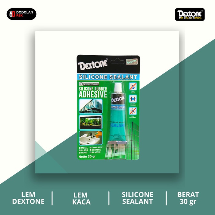 Jual Dextone Silicone Sealant 30gr/Lem Kaca Dextone 30 gr - Harga Per Biji | Shopee Indonesia