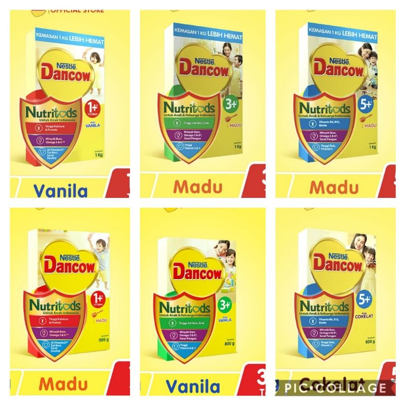 Jual Nestle Dancow 1+ / 3+ / 5+ dengan Nutritods Susu Pertumbuhan Rasa ...