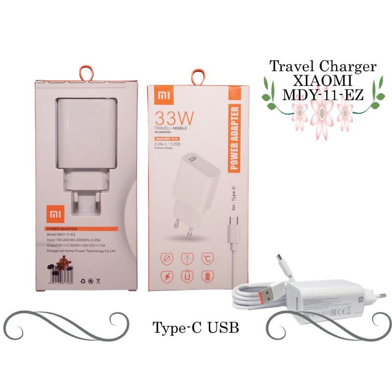 Jual TRAVEL CHARGER XIAOMI MDY-11-EZ-TURBO TPE C | Shopee Indonesia
