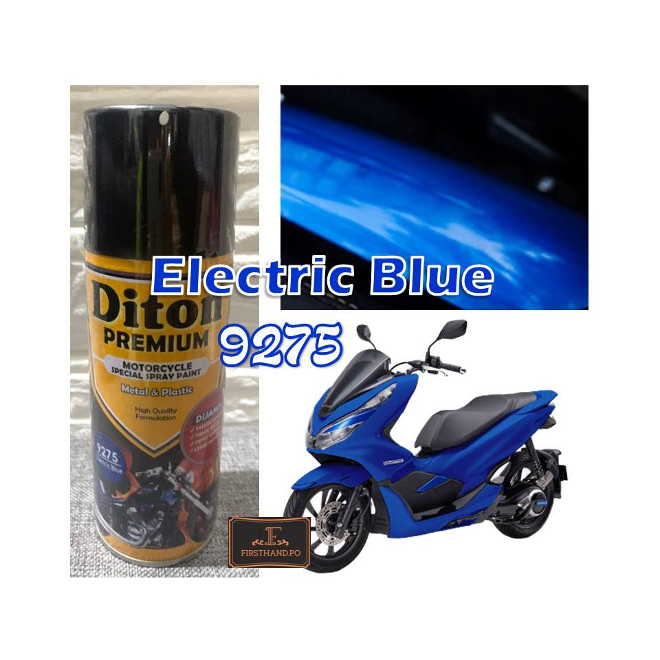 Jual Cat Pilox Diton Premium Electric Blue 9275 400cc warna Biru Gelap ...