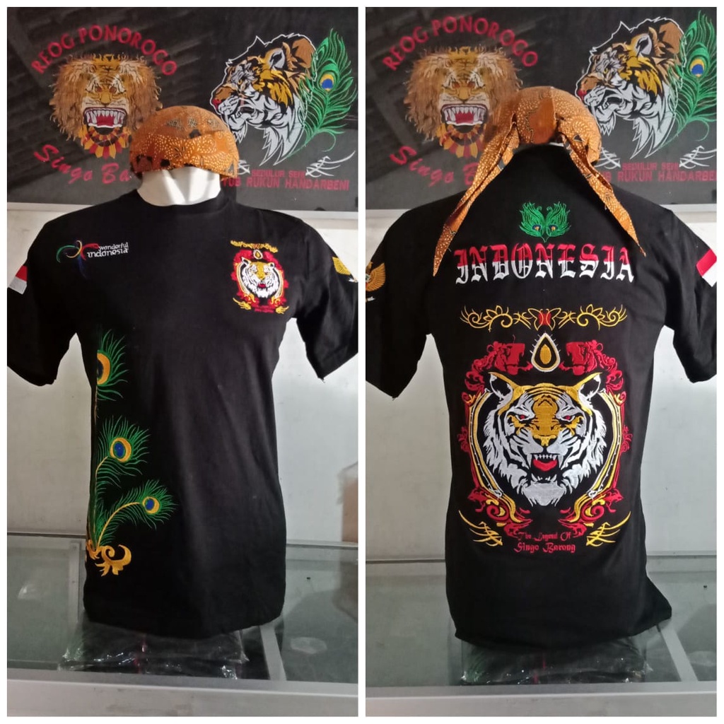 Jual KAOS BORDIR SINGO BARONG | KAOS REOG PONOROGO FULL BORDIR | KAOS ... Jual KAOS BORDIR SINGO BARONG | KAOS REOG PONOROGO FULL BORDIR | KAOS ...
