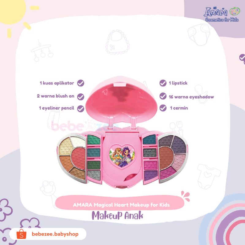 Jual Amara Magical Heart make up kit | Shopee Indonesia