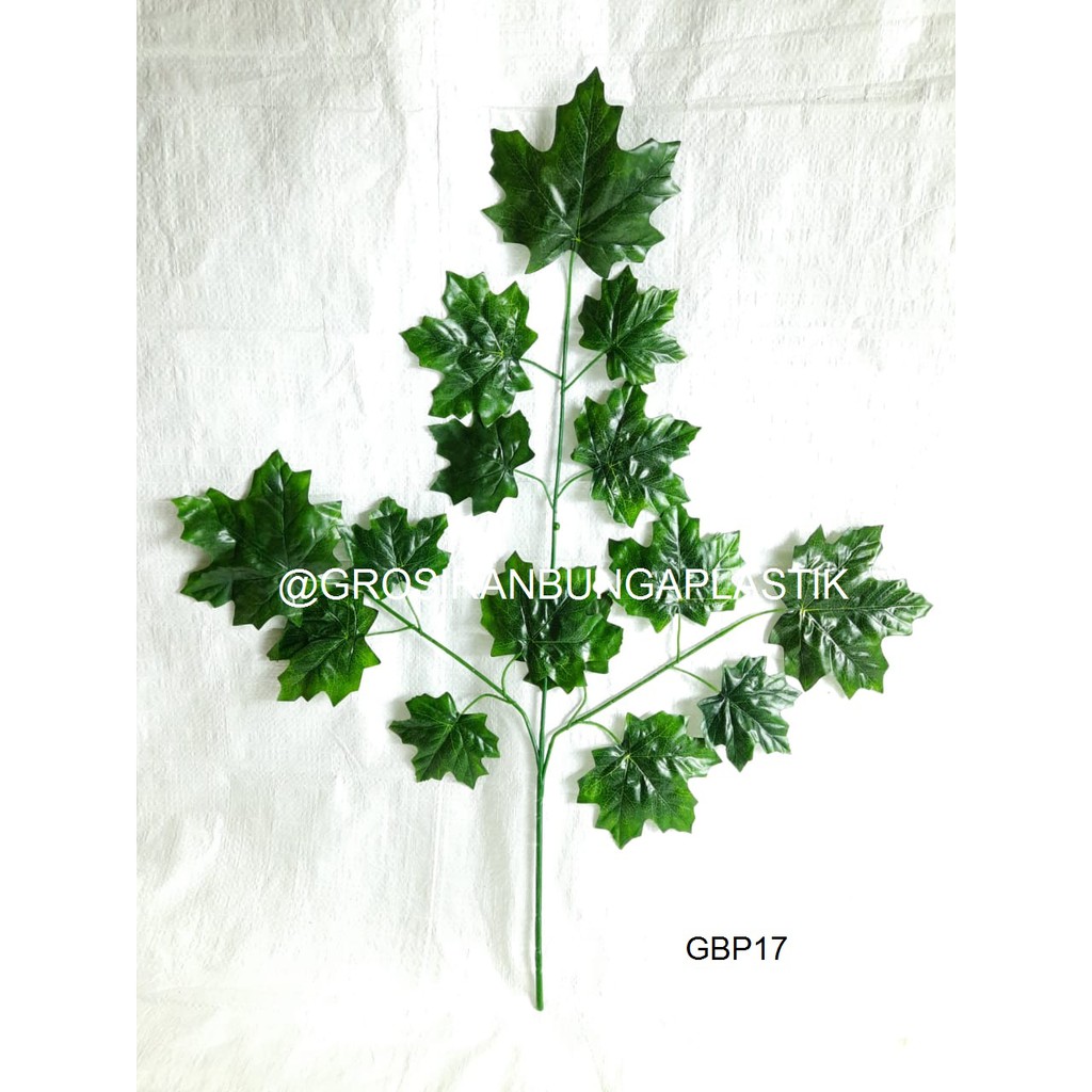 Jual Daun Artificial/Daun Hias/Daun Plastik/Daun Dekorasi/Daun Maple ...