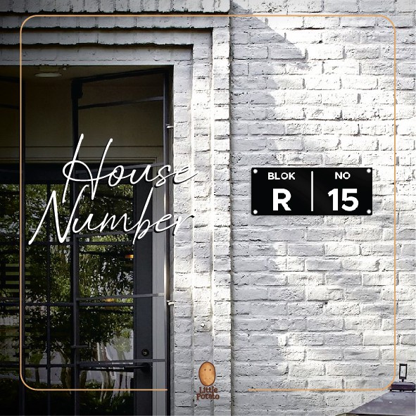 Jual Nomor Rumah Akrilik / Acrylic House Number / Papan Alamat (Custom ...